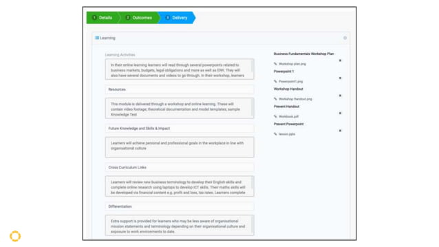 Apprenticeship Assessment & Curriculum Plan - Basic Example | PPTX