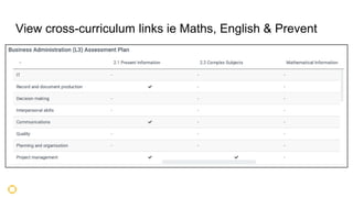 Apprenticeship Assessment & Curriculum Plan - Basic Example | PPTX