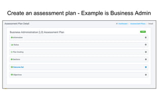 Apprenticeship Assessment & Curriculum Plan - Basic Example | PPTX