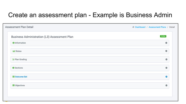 Apprenticeship Assessment & Curriculum Plan - Basic Example | PPTX