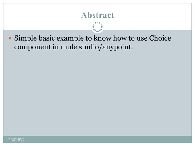 Basic example using choice component | PPTX