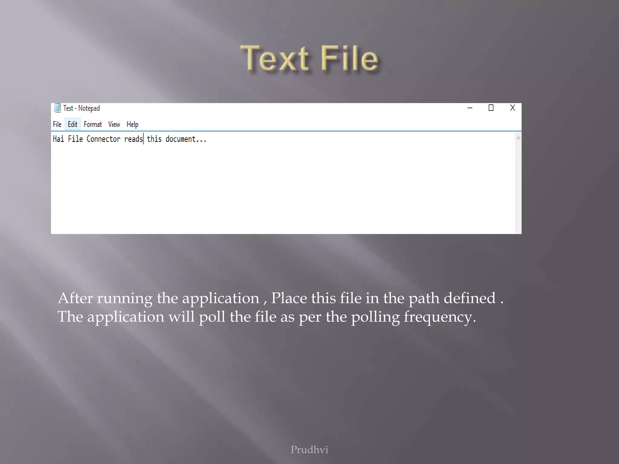 Basic example using file connector in anypoint studio | PPTX
