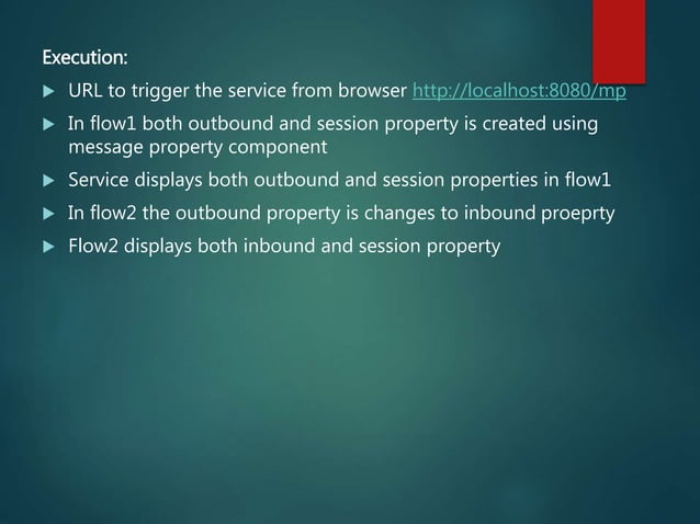 Basic example using message properties component | PPT