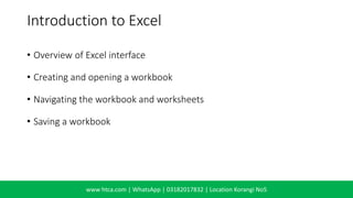 Basic Excel Course.pptx | Computer Software and Applications | Computing