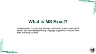 Basic Excel Training.pptx | Computing | Technology & Computing