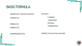 Basic Excel Training.pptx | Computing | Technology & Computing