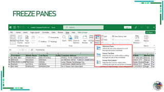 Basic Excel Training.pptx | Computing | Technology & Computing
