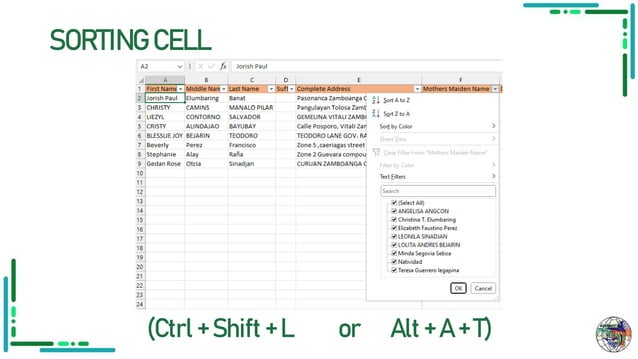 Basic Excel Training.pptx | Computing | Technology & Computing