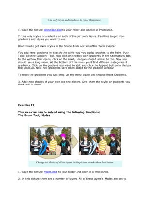 Basic exercises for photoshop | DOCX