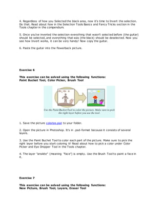 Basic exercises for photoshop | DOCX
