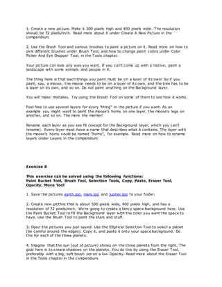 Basic exercises for photoshop | DOCX