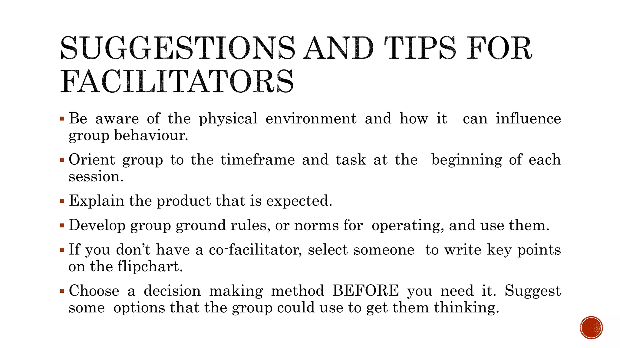 Basic facilitation skills | PPTX