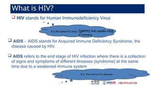 BASIC FACT ON HIV/AIDS AND IT'S MANAGEMENTS | PPTX
