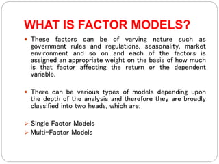 BASIC FACTOR MODELS.pptx