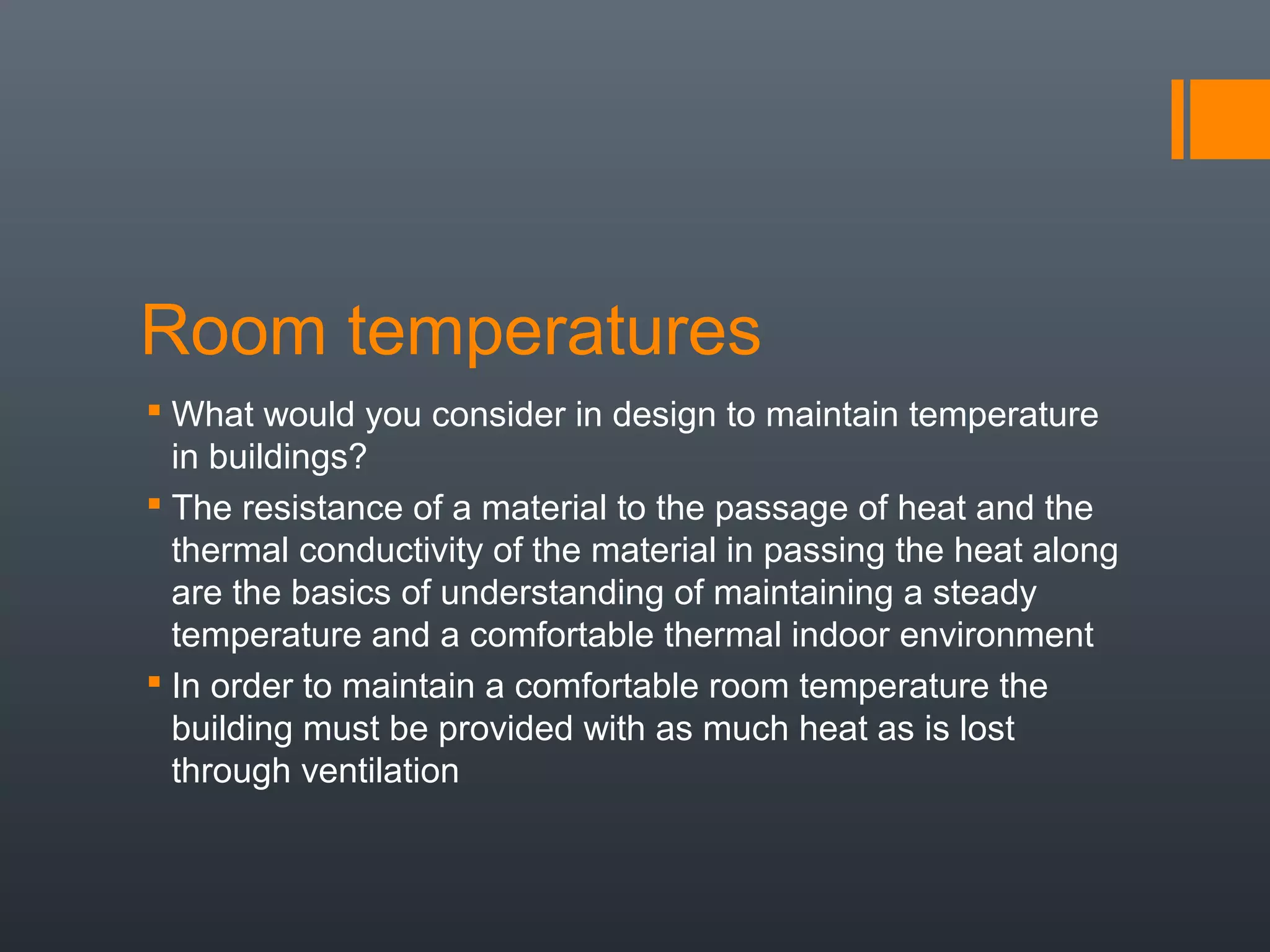 Basic factors that affect human comfort | PPT