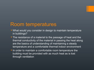 Basic factors that affect human comfort | PPT