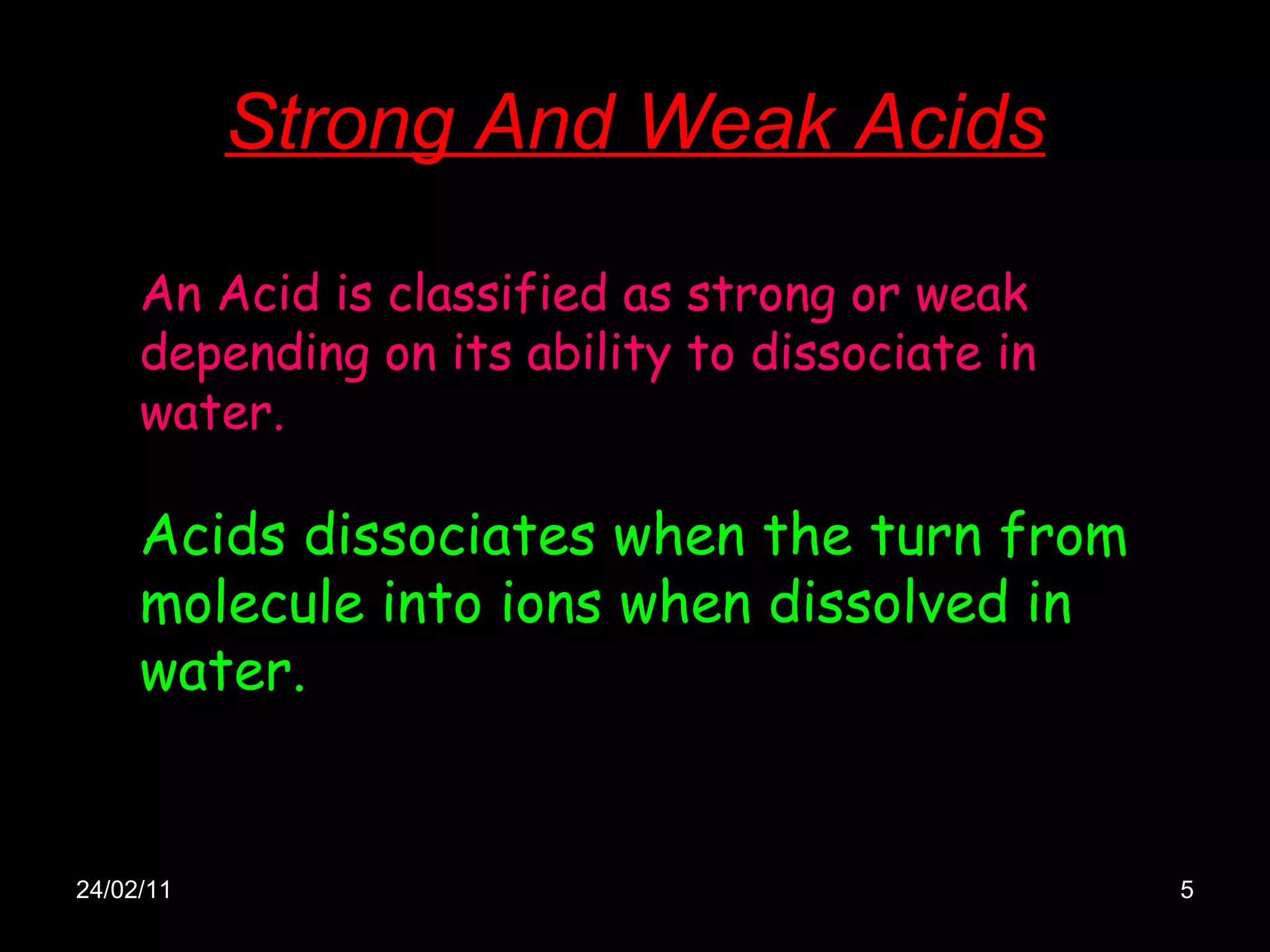 BASIC FACTS ABOUT ACIDS AND ALKALIS | PPT
