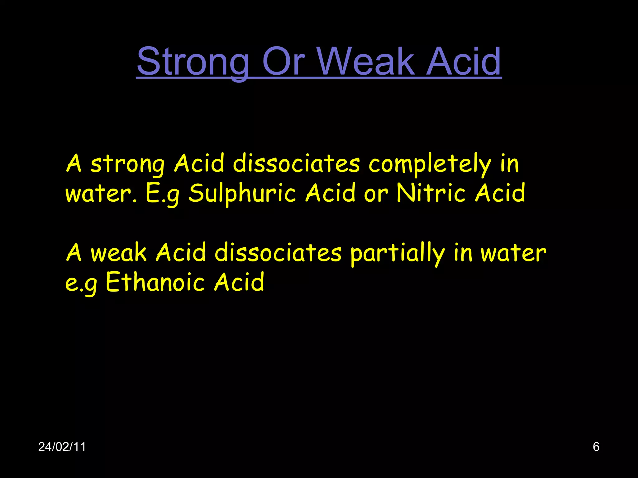 BASIC FACTS ABOUT ACIDS AND ALKALIS | PPT | Chemistry | Science