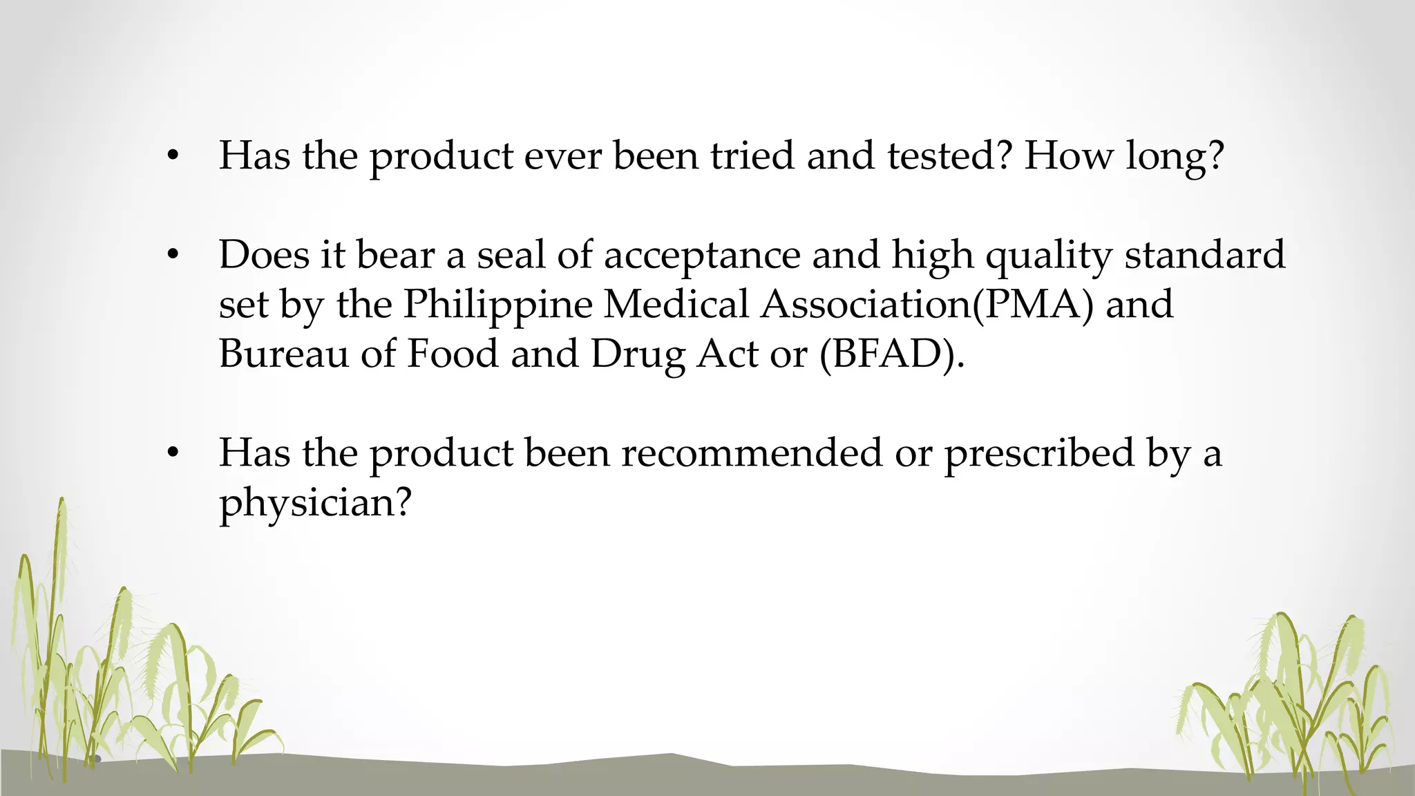 Basic facts about consumer health 2 | PPT