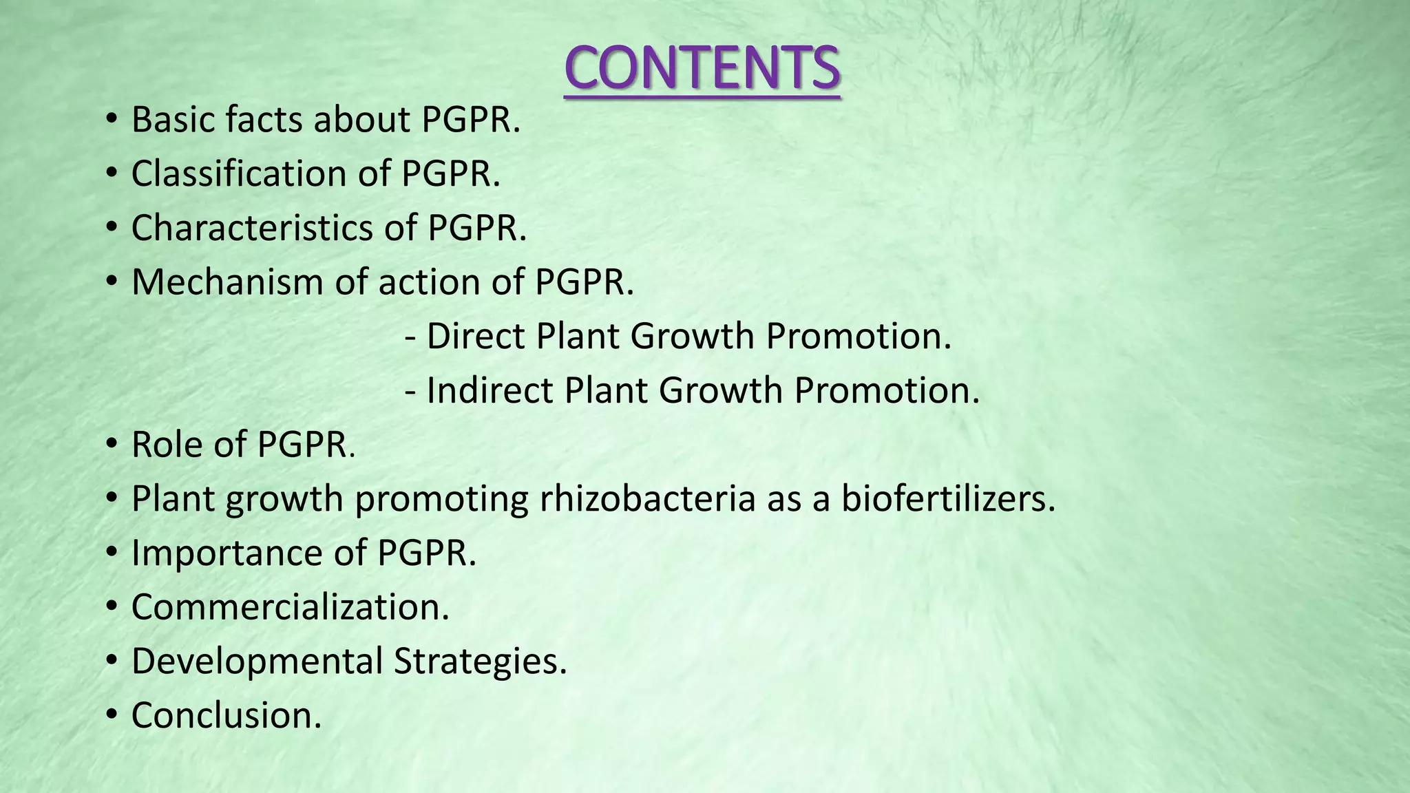 plant growth promoting rhizobacteria | PPTX