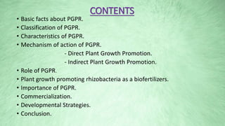 plant growth promoting rhizobacteria | PPTX