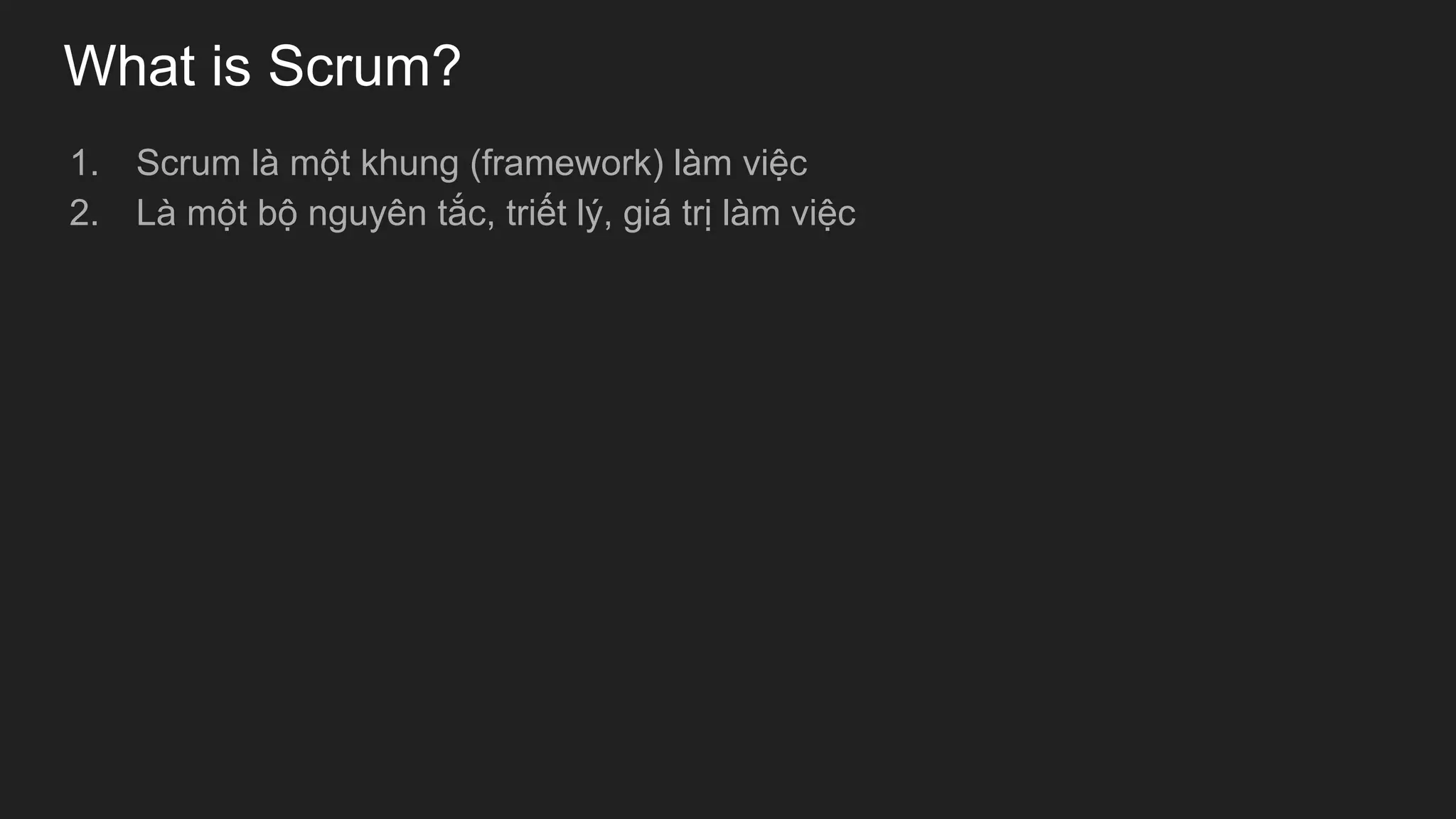 Basic & Advanced Scrum Framework | PPT