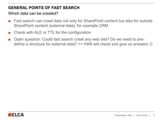Basic SharePoint search | PPTX