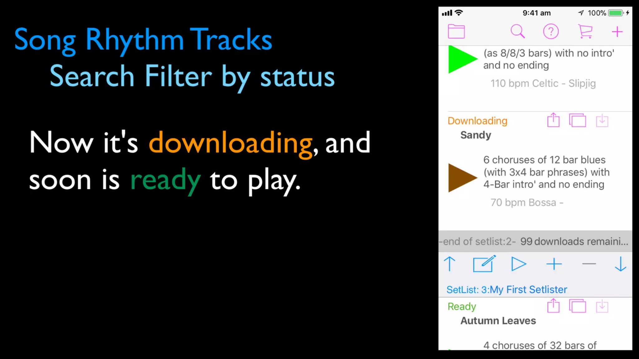 Basic Features - Song Rhythm Tracks | PDF
