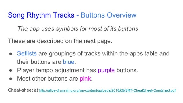 Basic Features - Song Rhythm Tracks | PDF
