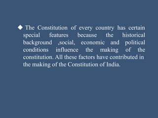 BASIC FEATURES OF INDIAN CONSTITION .ppt