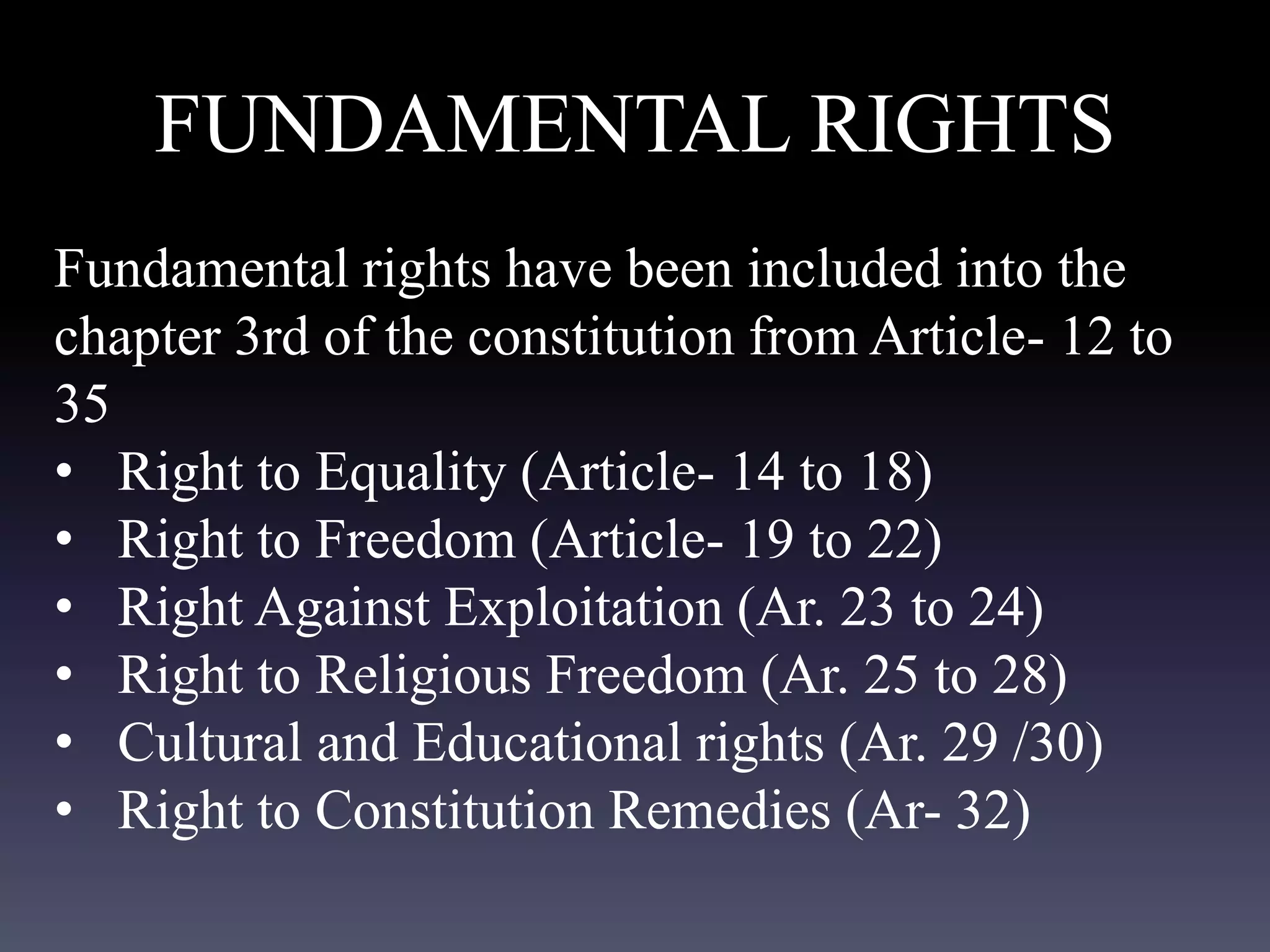 Basic features of indian constitution | PPTX