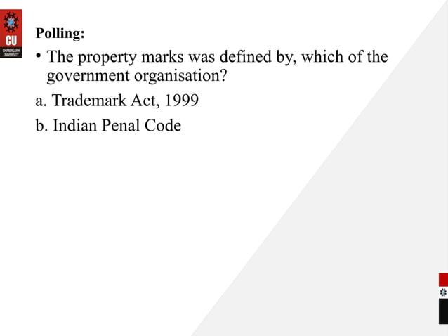 Basic Features of Trademark, Characteristics | PPTX