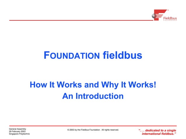 Basic Foundation field bus communication | PDF