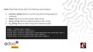 What are the Basic Fields in the Odoo 17 ERP | PPTX | Databases ...