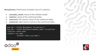What are the Basic Fields in the Odoo 17 ERP | PPT
