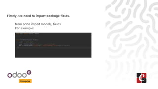 What are the Basic Fields in the Odoo 17 ERP | PPTX | Databases | Computer Software and Applications