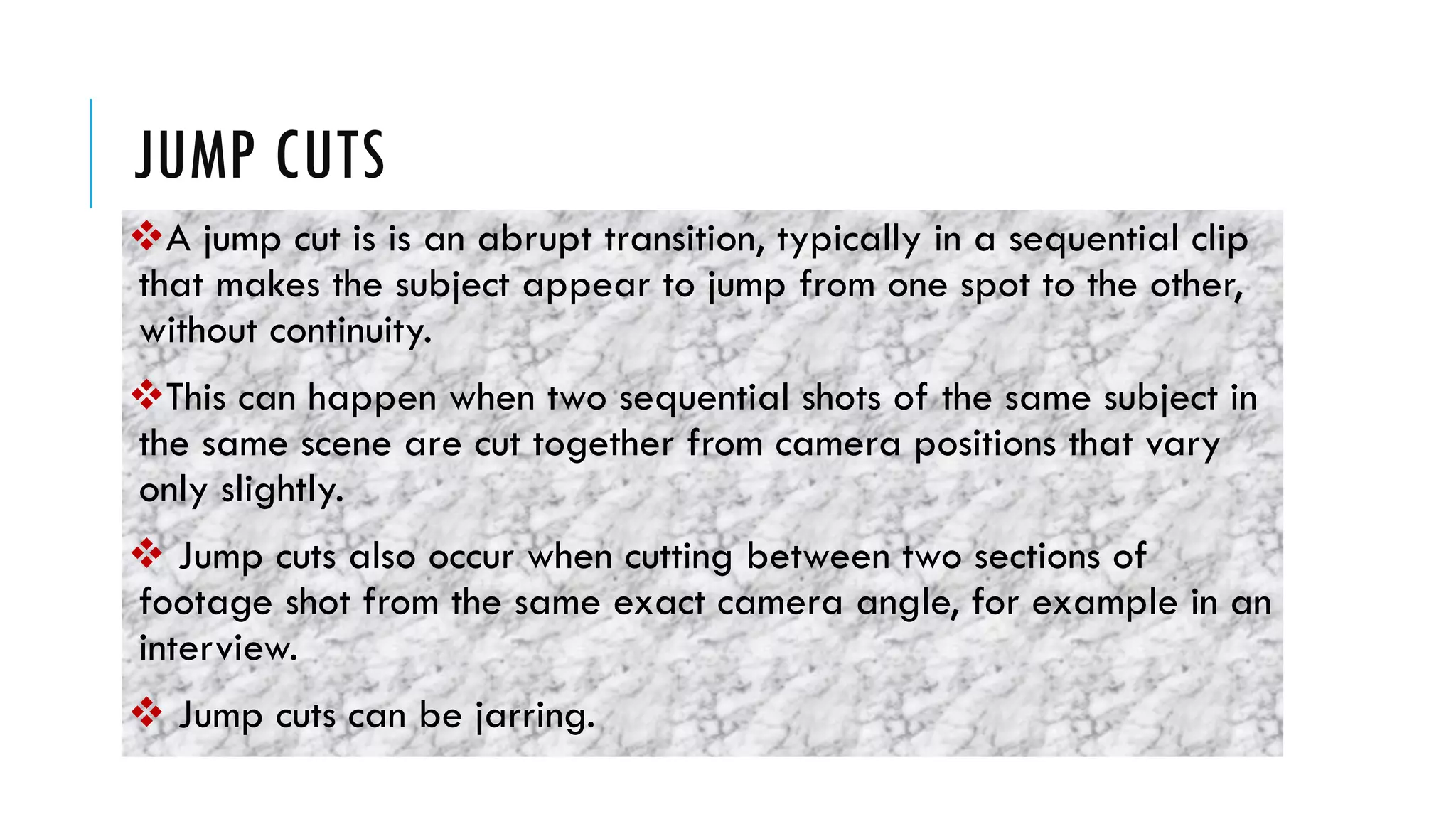 Basic film terminology; masking; iris shot; shot reverse shot | PDF