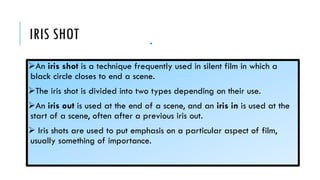 Basic film terminology; masking; iris shot; shot reverse shot | PDF