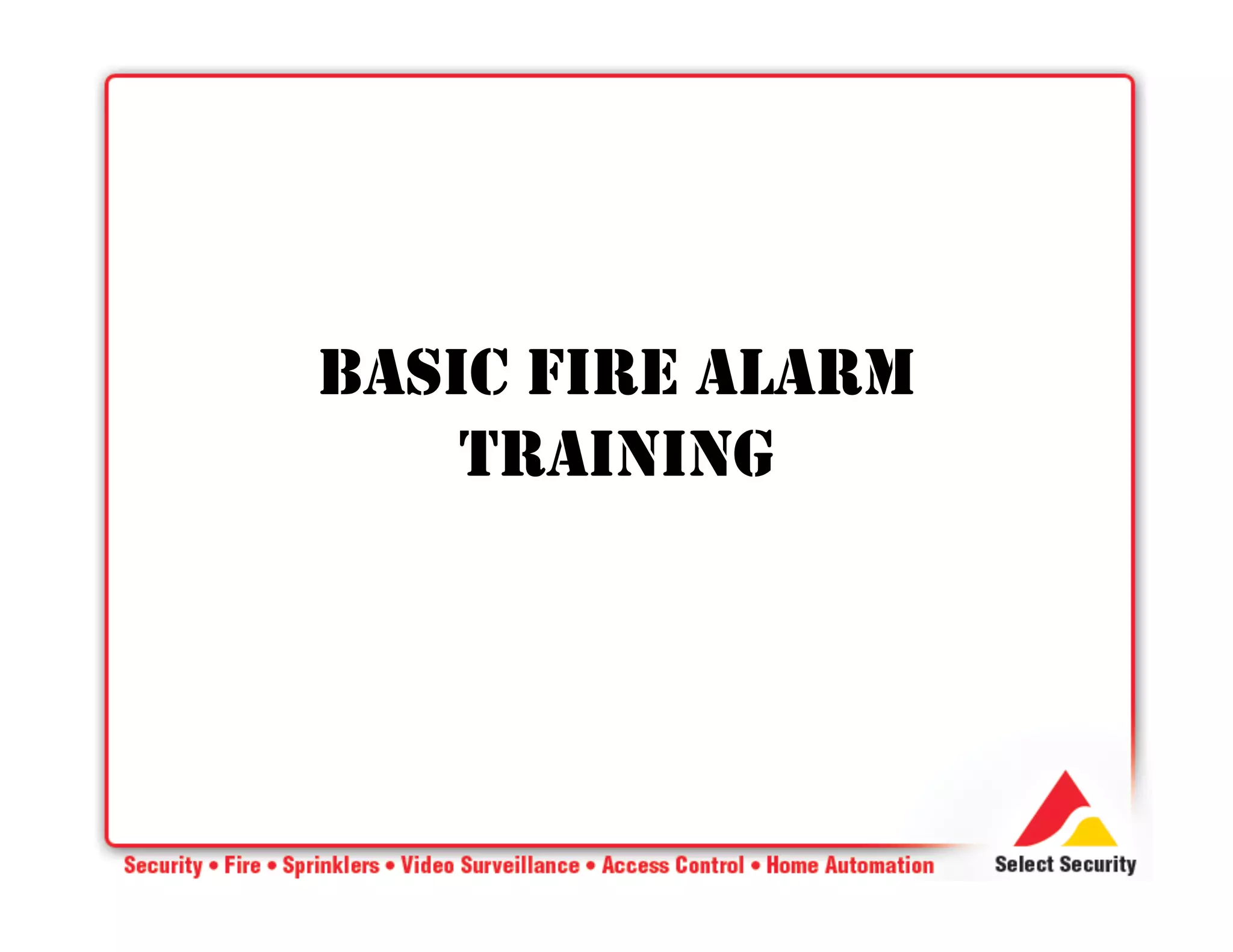 Basic fire alarm training (1) | PDF