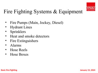 Basic Fire Fighting for beginners and intermediate | PPT