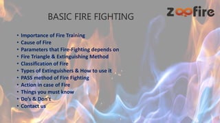 Basic fire fighting training | PPT