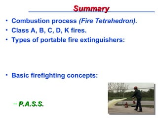 Basic Fire Fighting Training.ppt for supervisor and worker level | PPT