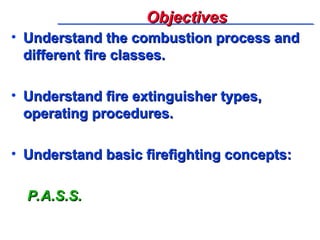 Basic Fire Fighting Training.ppt for supervisor and worker level | PPT