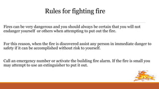 Basic Fire Fighting Training in and around the workplace..pptx