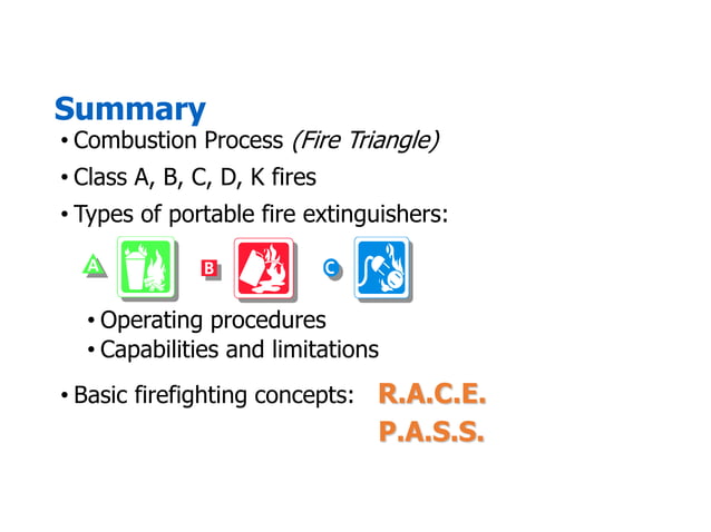 Basic Fire & Fire Extinguisher Training.ppt | Home Appliances | Home ...