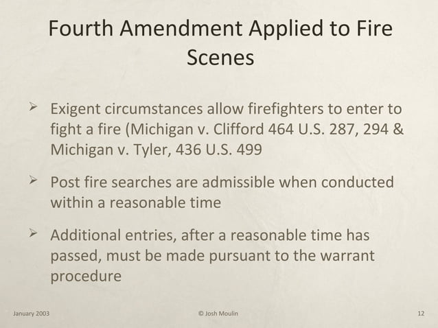 Josh Moulin: Basic Fire Investigation for Law Enforcement | PPT ...