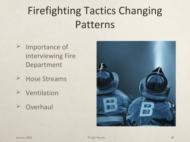 Josh Moulin: Basic Fire Investigation for Law Enforcement | PPT ...
