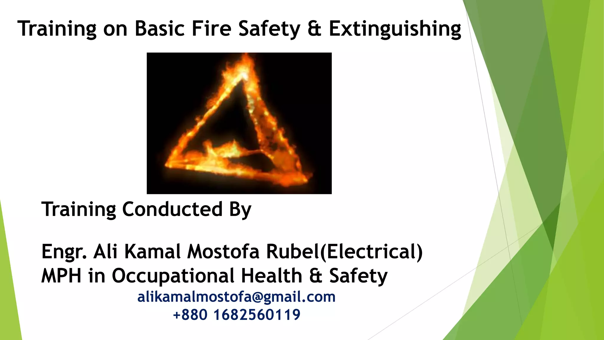 Basic fire safety | PPTX