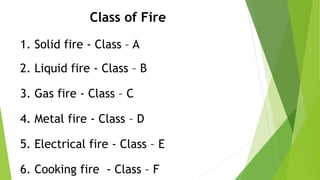 Basic fire safety | PPTX