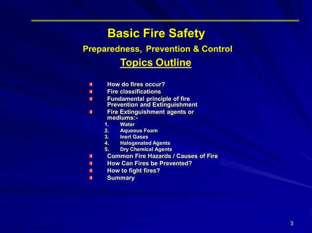 Basic Fire Safety | PDF | Chemistry | Science